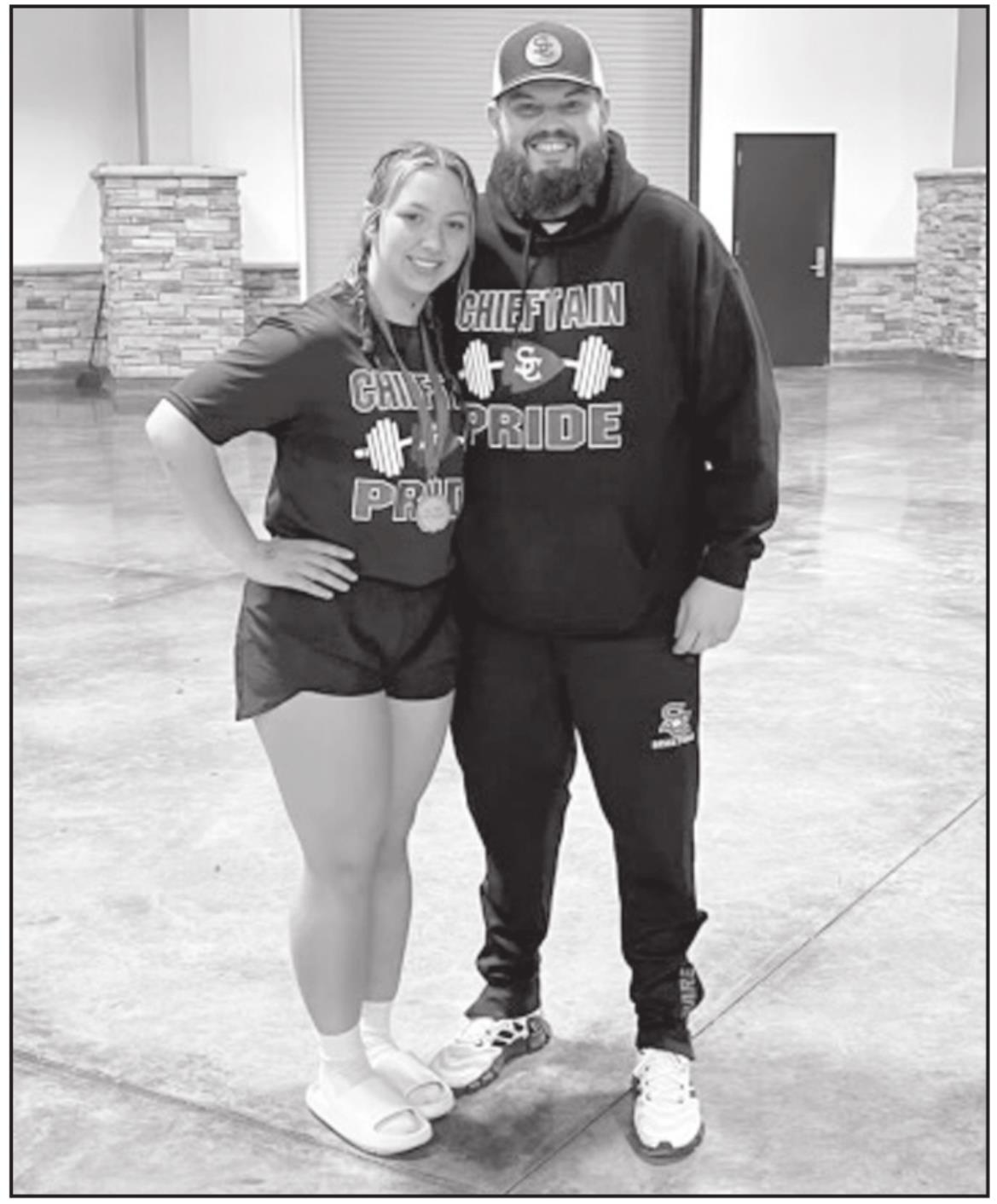 Seminole’s Kyleigh Hause poses with Coach Thomas Bare | Seminole Producer
